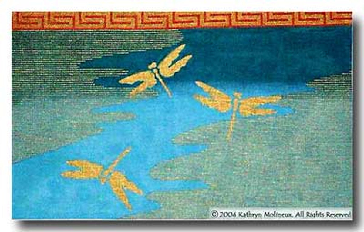 Scroll Bottom (Green/Gold) — Stitching Fox